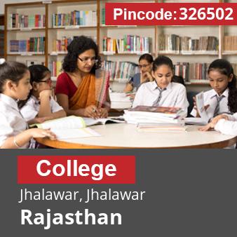 Pincode 326502: Jhalawar, Jhalawar, Rajasthan