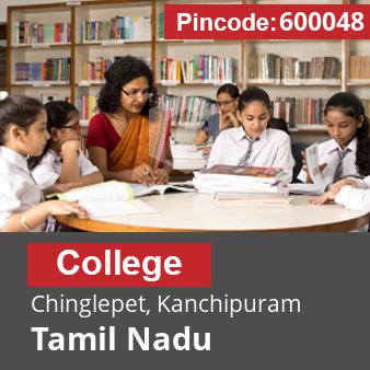 Pincode 600048: Chinglepet, Kanchipuram, Tamil Nadu