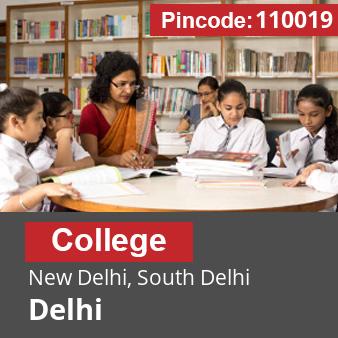 Pincode 110019: New Delhi, South Delhi, Delhi