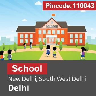 Pincode 110043: New Delhi, South West Delhi, Delhi